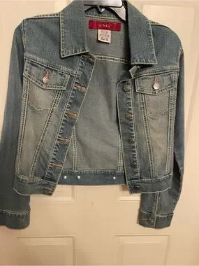 YMI | Jackets & Coats | Ymi Light Blue Denim Jacket With Chest Pockets ...